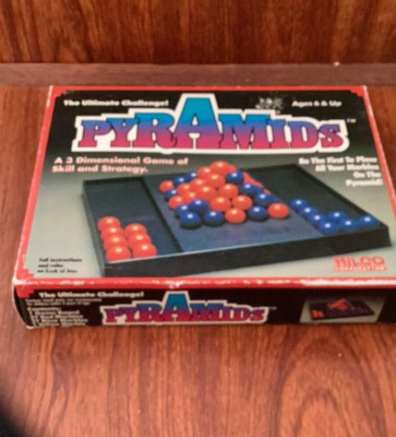 PYRAMIDS strategy board game 3D marbles Hilco Corporation missing one ...