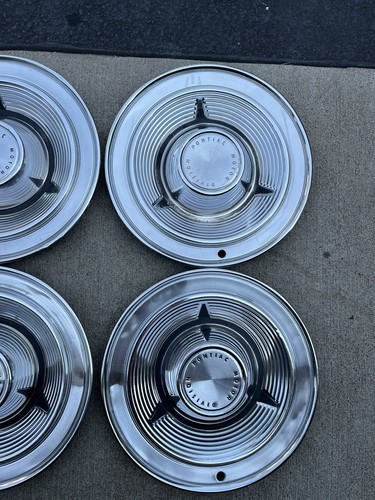 1962 Pontiac Bonneville Hubcaps 14” Catalina Wheel Covers set of 4 | eBay