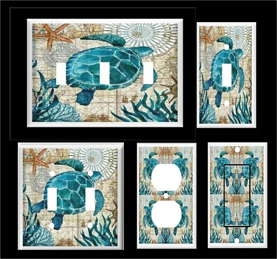 SEA TURTLE STARFISH LIGHT SWITCH COVER PLATE OR OUTLET | eBay