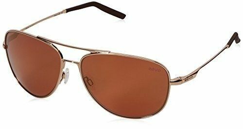 REVO Windspeed Re 3087 Polarized Aviator Sunglasses Gold/open Road 66 ...