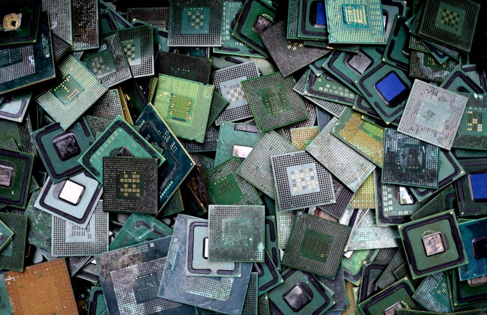 30 Lbs BGA CPU WITHOUT PINS AMD P4 scrap PCB+DIE ONLY gold recovery ...