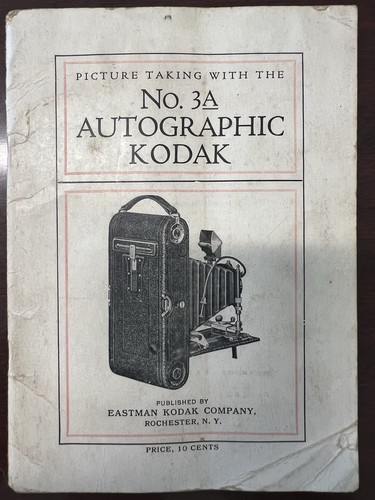 Picture Taking With The No. 3A Autographic Kodak | eBay