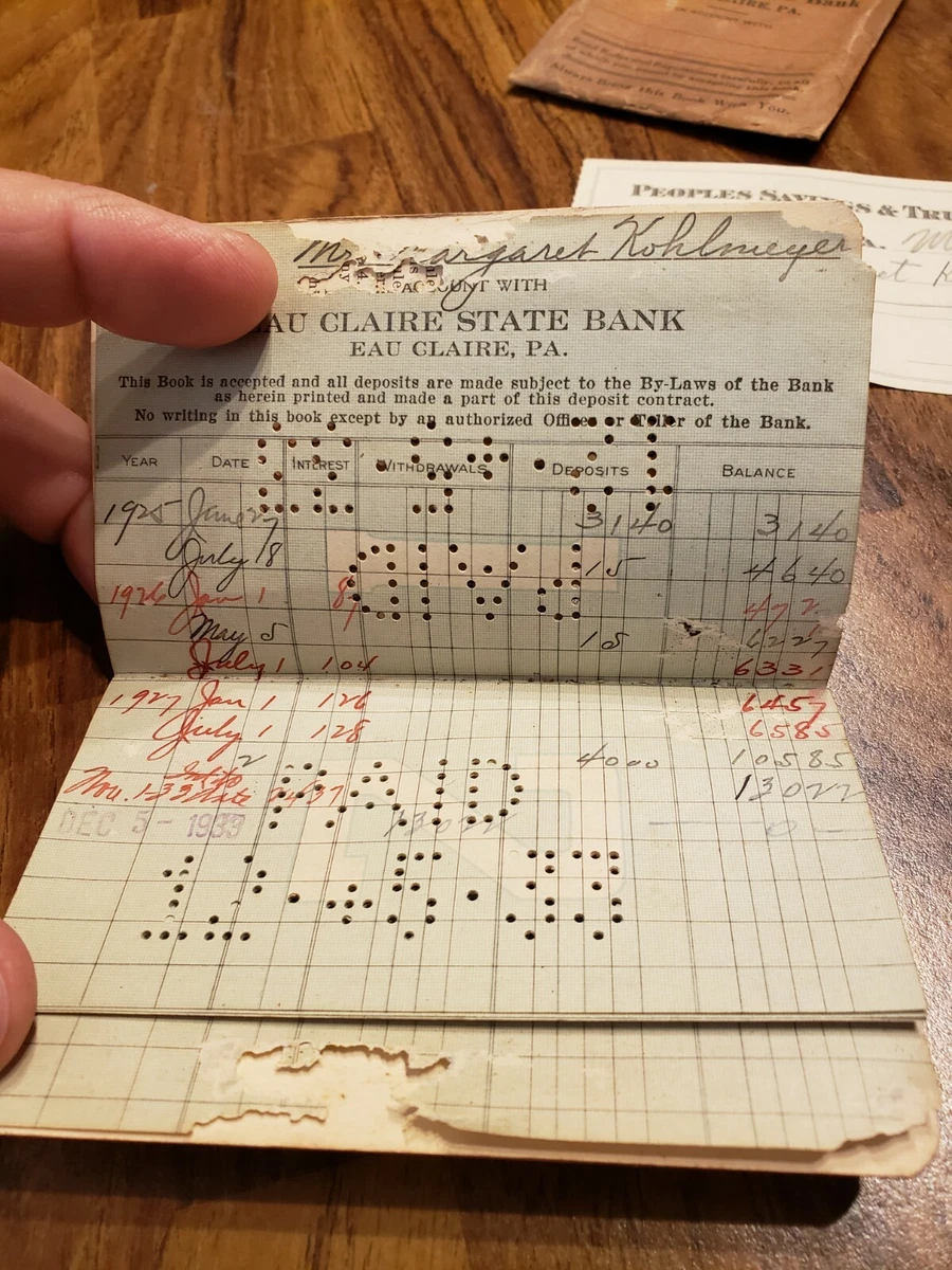 Savings Account Book