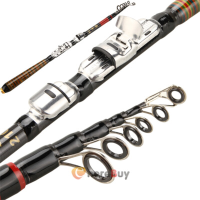 Telescopic Fishing Rod Collapsible Fishing Pole Outdoor Sport ...