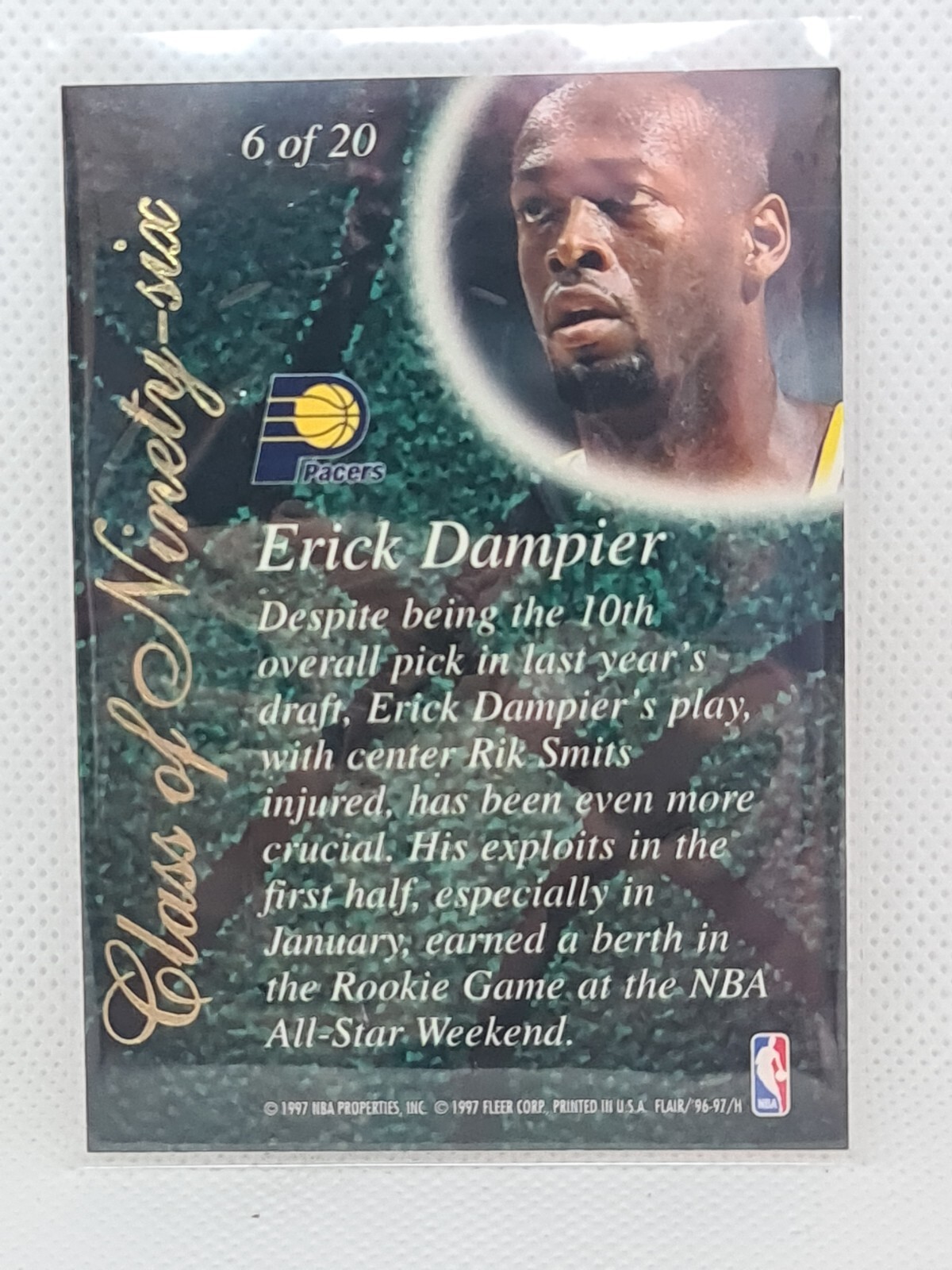 1996-97 Flair Showcase - Class of Ninety-Six Insert - #6 - Erick ...