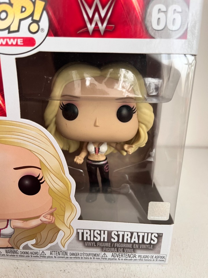 BOXED FUNKO POP VINYL WWE SERIES #66 TRISH STRATUS WWF WRESTLING FIGURE ...