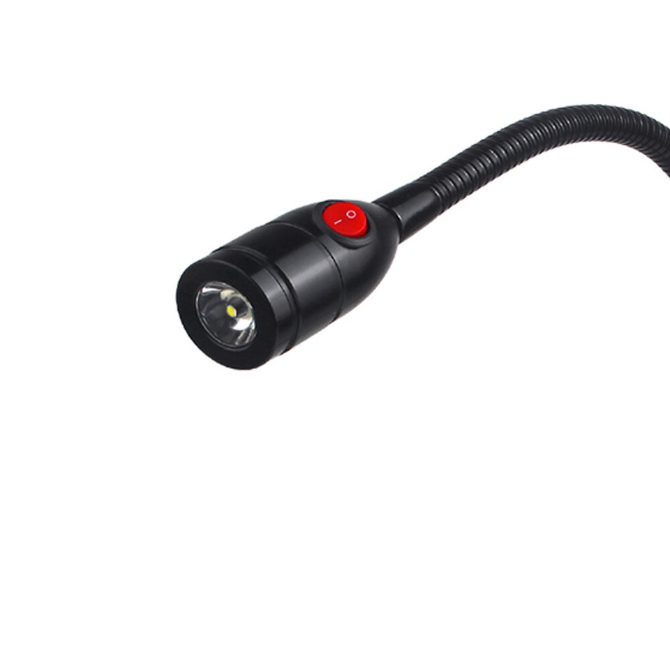 LED CNC Lathe Mill Work Light Spot Lamp 20" 5m Magnetic Base Gooseneck ...