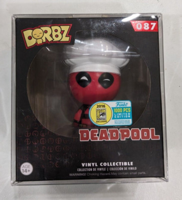 Dirbz #087 Deadpool (Chef): 2016 Comic con Funko 1000 PCS Limited ...