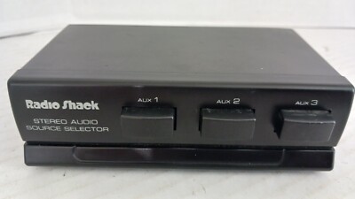 Radio Shack Realistic Stereo Audio Selector Cat No 42-2110 3 Device RCA ...