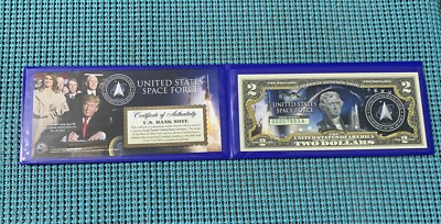 United States Space Force USSF Colorized $2 Bill U.S. Legal Tender ...