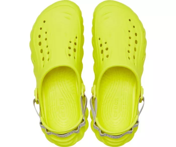NEW Crocs Echo Clogs w/ Reflective Backstrap Acidity Neon Yellow Mens ...
