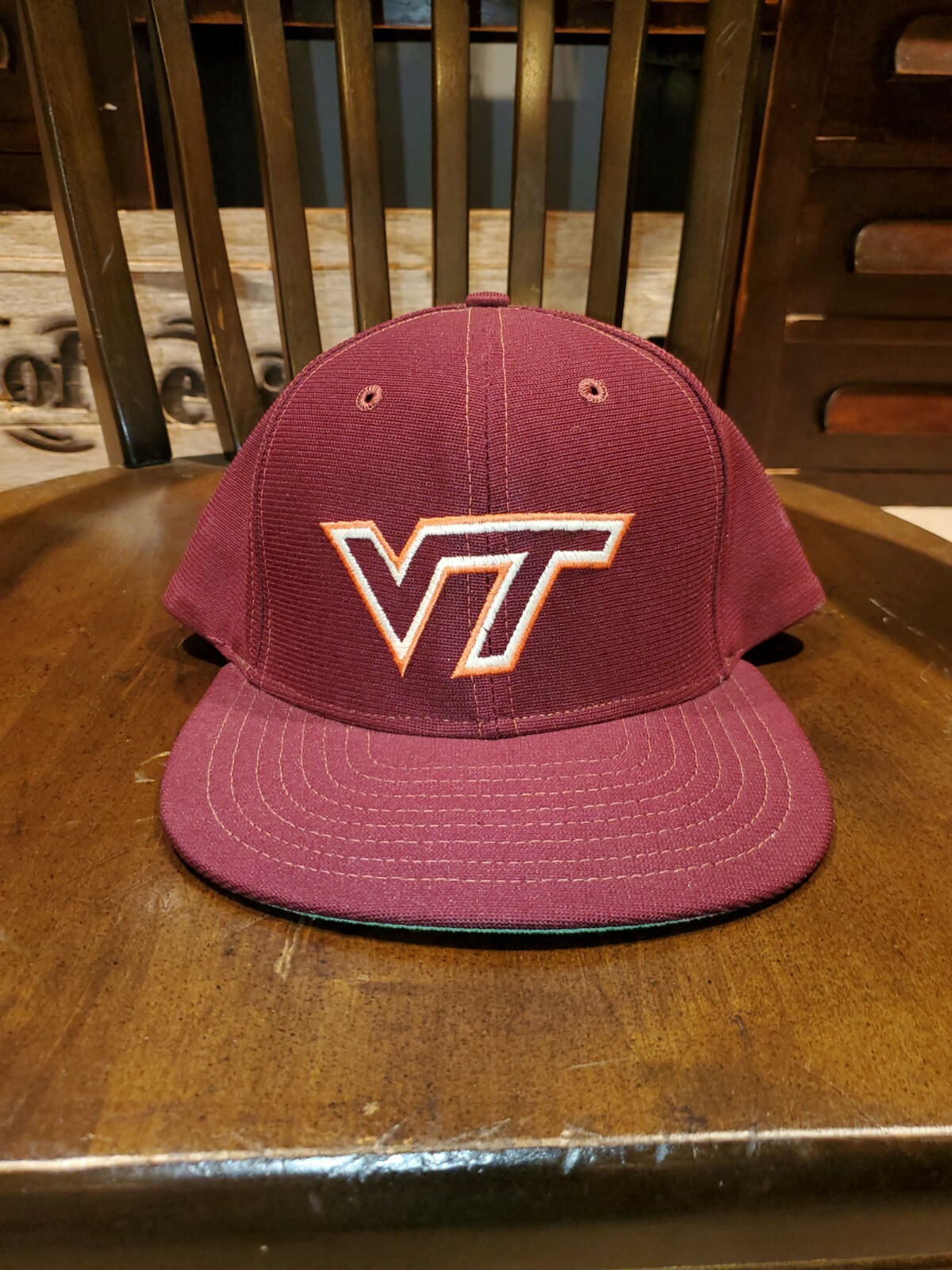 VTG New Era Dupont Visor Pro Model VA Virginia Tech Cap Snapback Hat VT ...