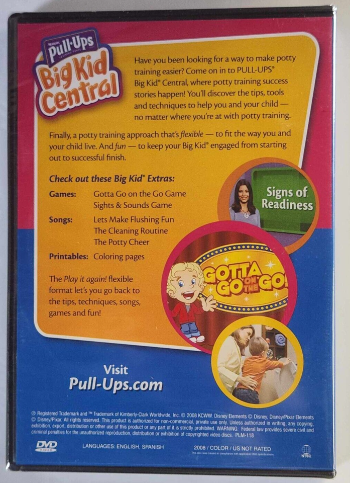 Huggies Pull-Ups Big Kid Central Potty Training Success (DVD) Sealed | eBay