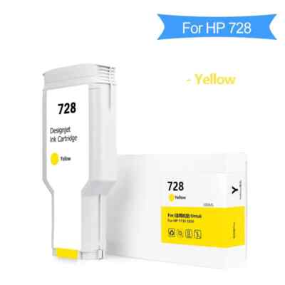 300ML For HP 728 Yellow Compatible Ink Cartridge for Designjet T730 ...