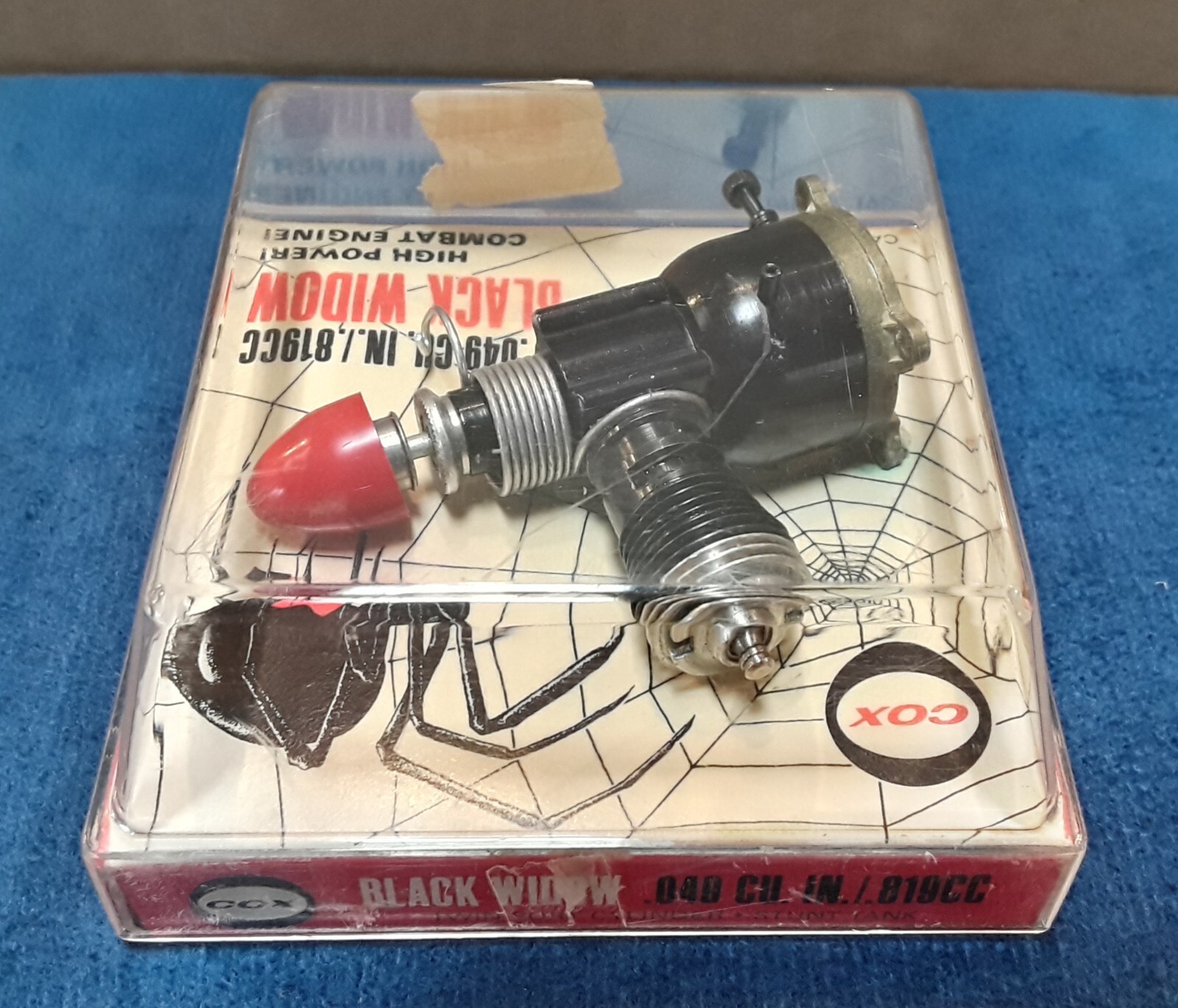 Vintage Cox Black Widow .049 #150 Model Airplane Engine in Original ...