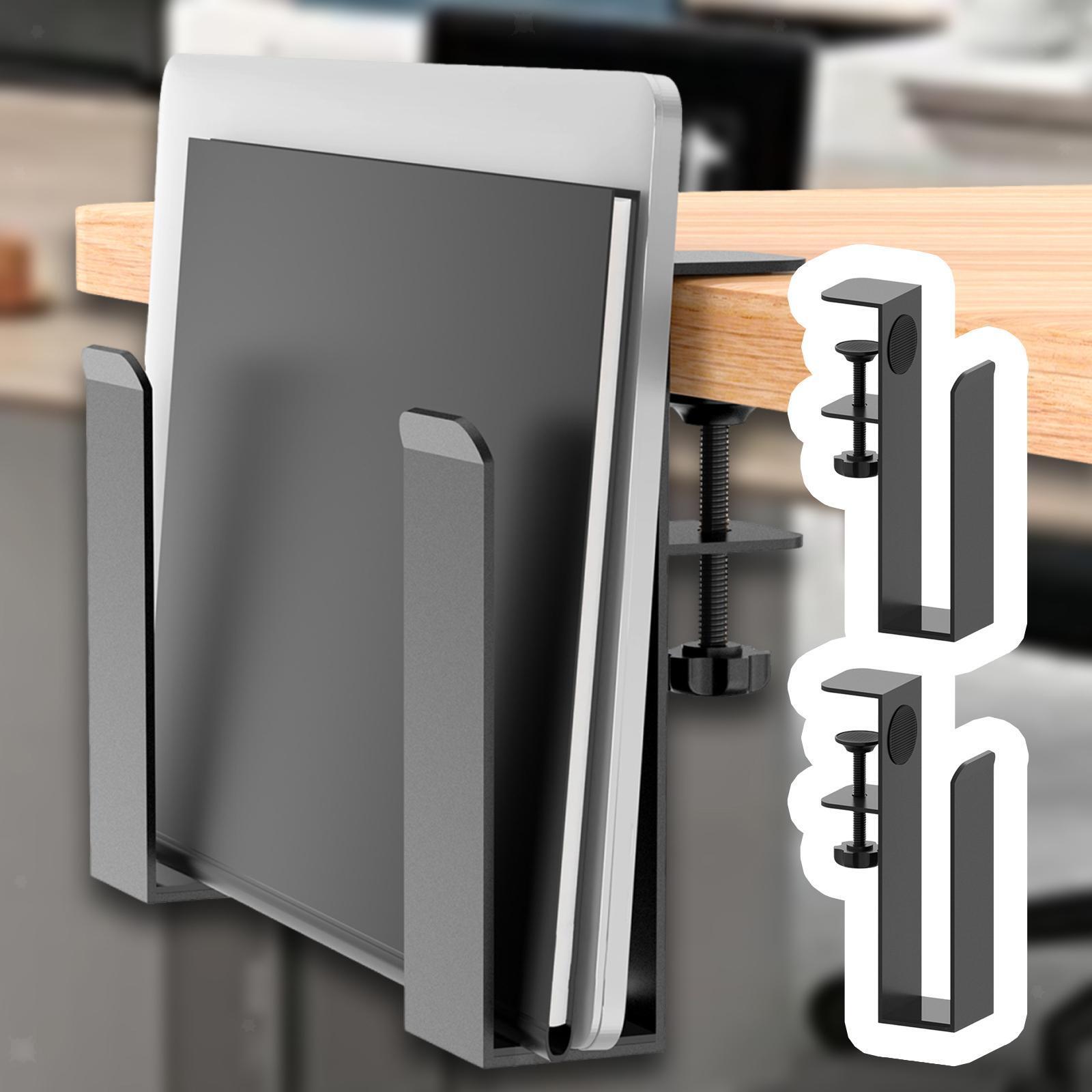 Set of 2 Under Desk Laptop Mount Holder Durable Metal Accessory | eBay