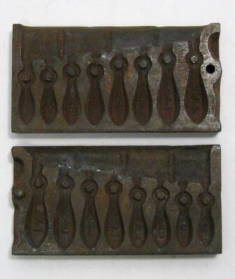 VTG Reading Instrument Co Stillwater Bank Sinker Mold Cast Iron 3/8-1 ...