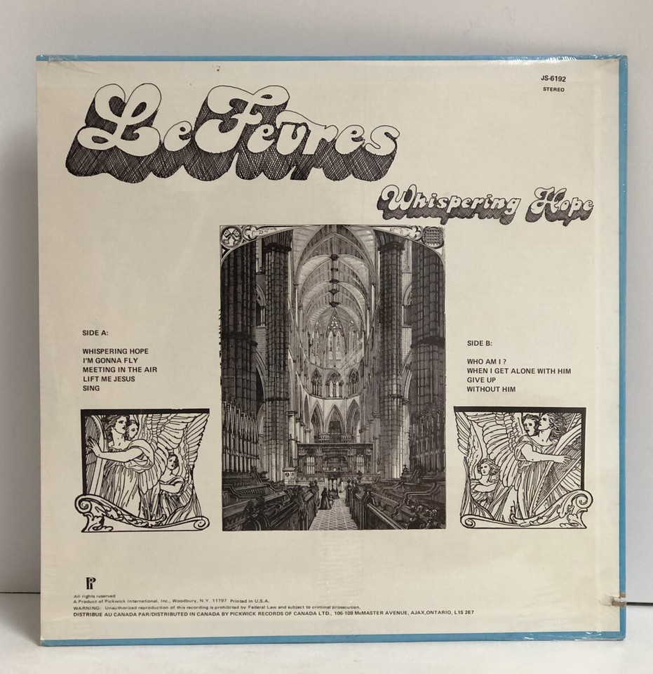 LE FEVERS - WHISPERING HOPE - VINTAGE LP - 12" FACTORY SEALED | eBay