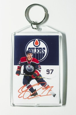 NHL Home Made Hockey Player Key Chain Connor McDavid 2 sided with ...