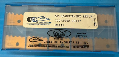 Cole Carbide Industries 5T-3/4BUC Chaser (Internal) - NEW | eBay