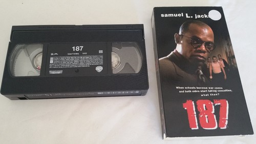 187 VHS Movie 1997 Samuel L. Jackson Clifton Collins Jr. Kelly Rowan ...
