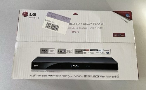 LG BD570 Wi-Fi Network Blu-Ray Disc Player HDMI Netflix Streaming NEW ...