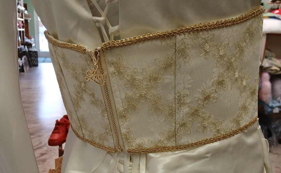 lace made corset, cherub/angels new with tags, size large | eBay