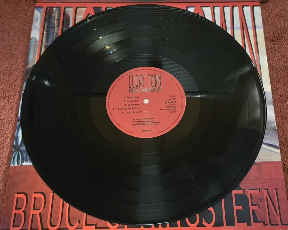 Bruce Springsteen Lucky Town Vinyl Schallplatte, VG+/NM | eBay.de