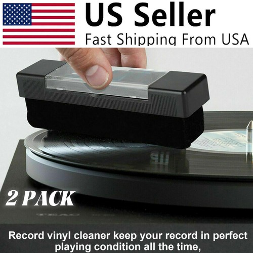 3in1 Vinyl LP Record Cleaner Set Stylus Velvet Anti-Static Cleaner Tool ...