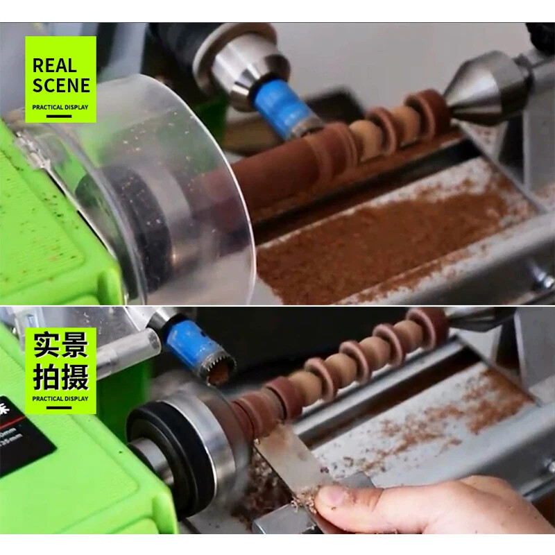 Small DIY Woodworking Mini Lathe, Miniature Polishing Bucket Bead Ball ...