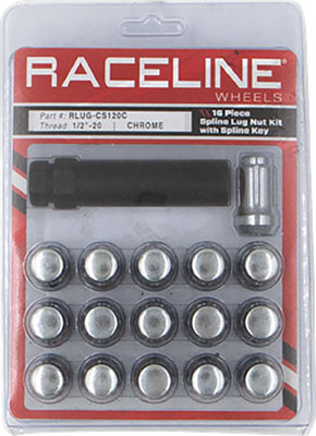 Raceline Wheels Spline Lug Nut Kit With Spline Key Rlugcs120C | eBay