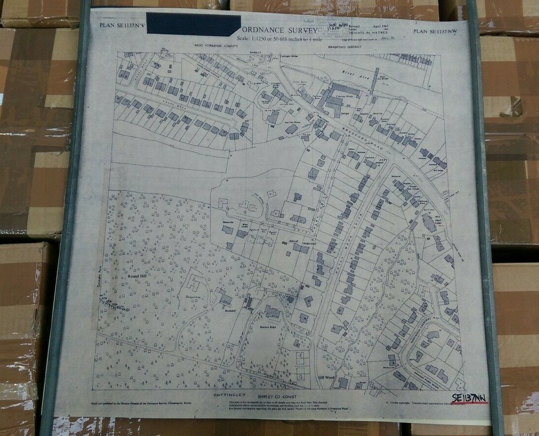 Ordnance Survey Map: Cottingley/Bingley, Plan SE 1337 NW, 1965 | eBay UK