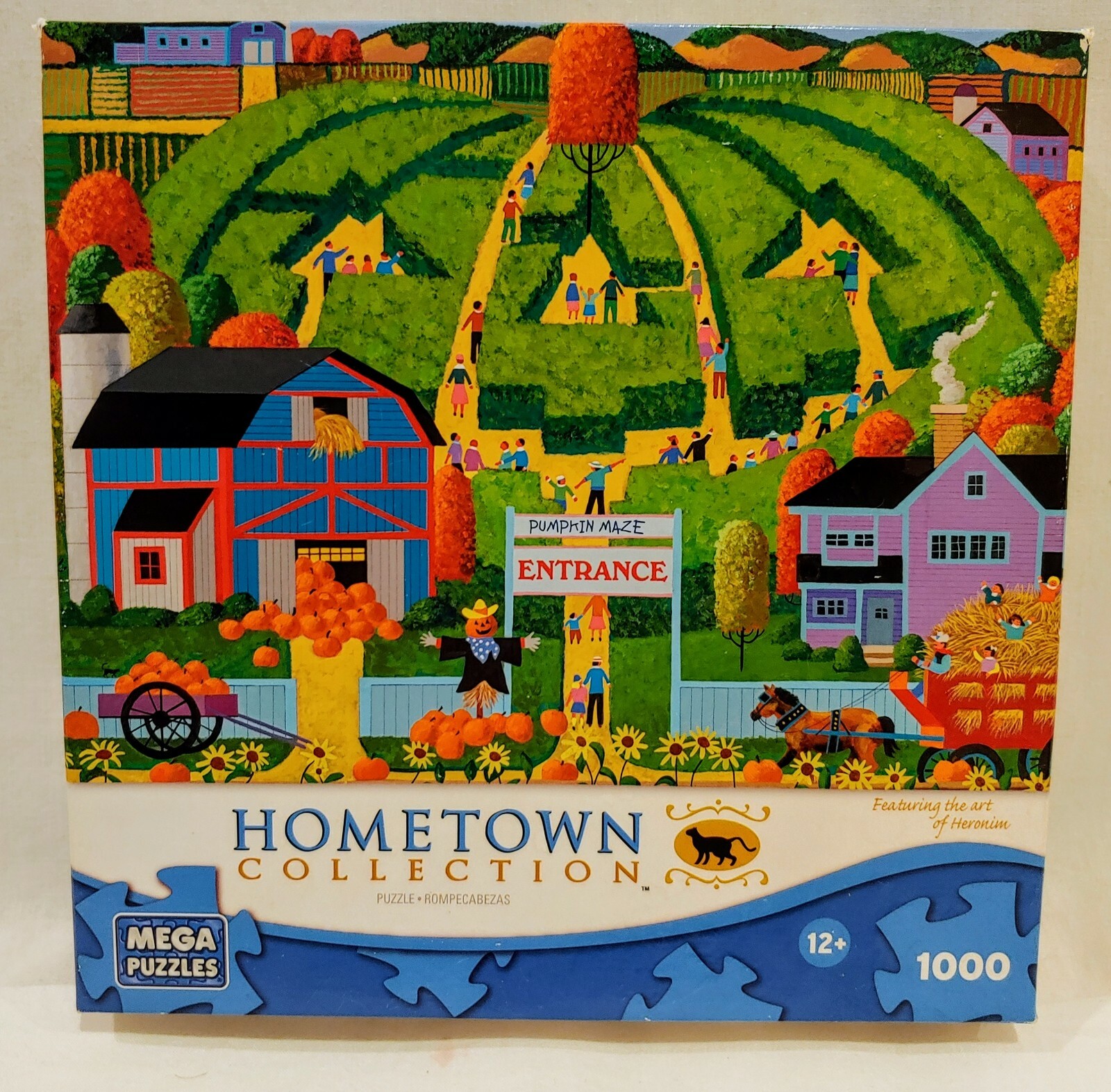Mega Puzzles Hometown Collection Pumpkin Maze 1000 Piece Jigsaw Puzzle ...