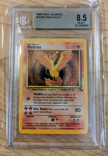 1999 Pokemon Fossil 1st Edition #27 Moltres PSA BGS 8.5 MINT WOTC | eBay
