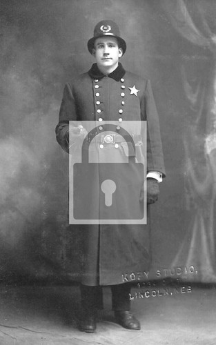 Police Officer Uniform Portrait Studio Lincoln Nebraska NE Reprint ...