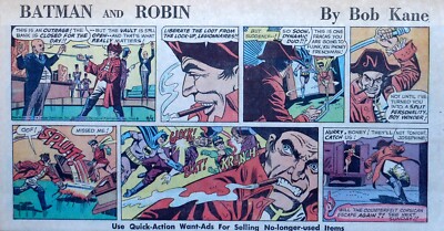 Batman & Robin by Bob Kane - Napoleon - color Sunday comic page - Sept ...