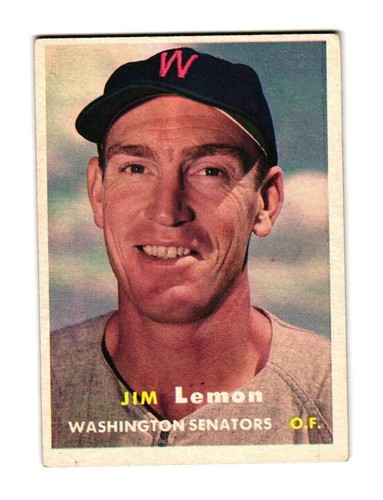 1957 Topps #57 Jim Lemon Washington Senators VG-EX | eBay