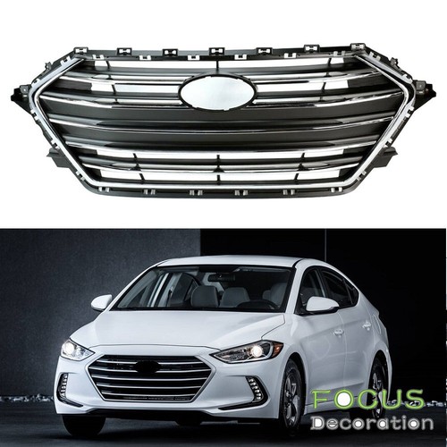 For Hyundai Elantra 2017 2018 Front Upper Grille 86350-F3100 Black ...