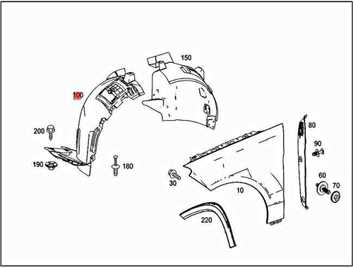 Genuine MERCEDES Gle C292 Coupe Left front fender Cover wheel arch ...