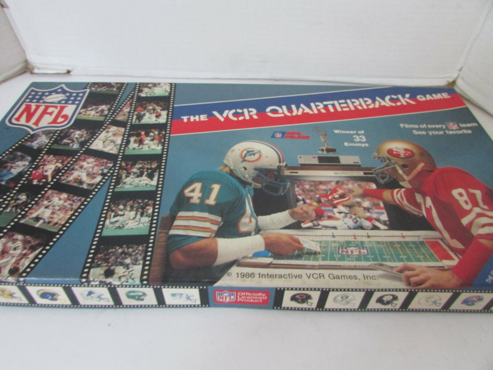VTG 1986 THE VCR NFL QUARTERBACK GAME VHS TAPE INTERACTIVE VCR GAMES ...