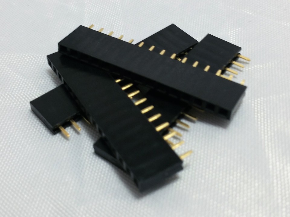 20Pcs 2.54mm Pitch 0.1 1x15 15 Pin 15p Female Dupont Header Arduino ...