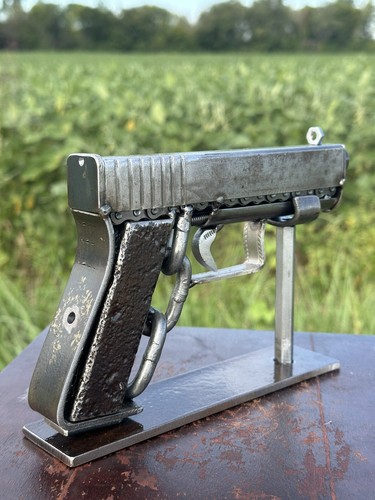 Scrap Metal “Glock” Replica Gun Sculpture Welding Art USA NON ...