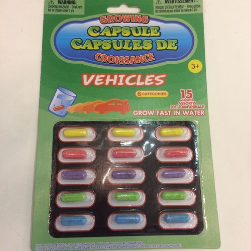 Capsule Creatures 12 Piece Foam Toy Magic Grow Dinosaur Wild Zoo ...