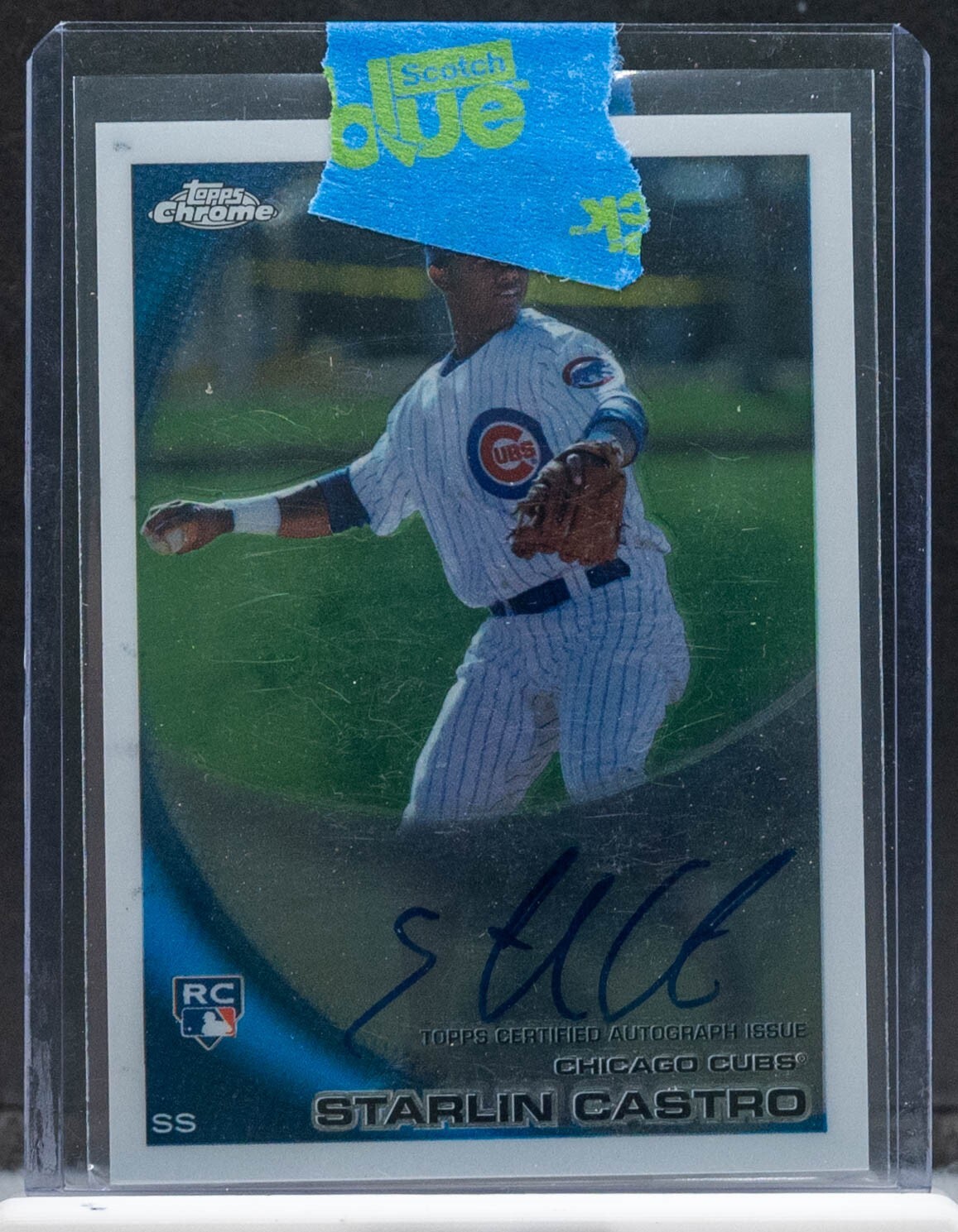 STARLIN CASTRO 2010 Topps Chrome 195 RC Rookie On Card Auto WP6 | eBay