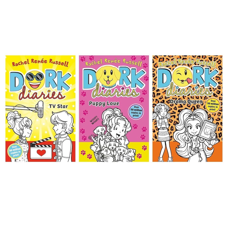 Dork Diaries By Rachel Renee Russell 16 Books Collection Set Party Time ...