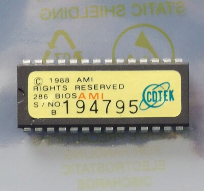 American Megatrends AMI 1988 286 CDTEK PC BIOS ROM 28 pin DIP chip | eBay
