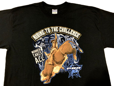 PBR Bull Riding T Shirt Men's XL Black EXC Condition Rodeo Cowboy ...
