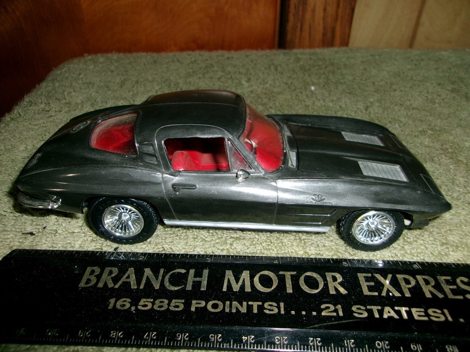 Vint. AMT/Revell 1:25 '63 Corvette "Split window Cpe.",Cool Built Model ...