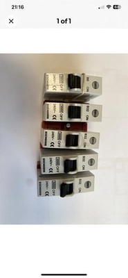 WYLEX B6 X 1 B32 X 4 PLUG IN MCB'S WITH BASES BS3871 Brand New Free ...