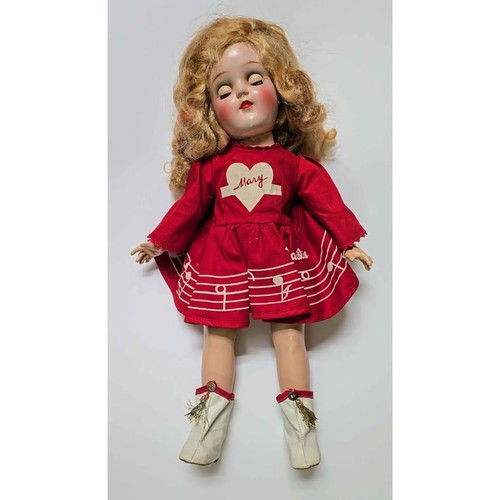 Vintage 1950's Ideal Mary Hartline 15" Doll w/Original Dress & Boots | eBay